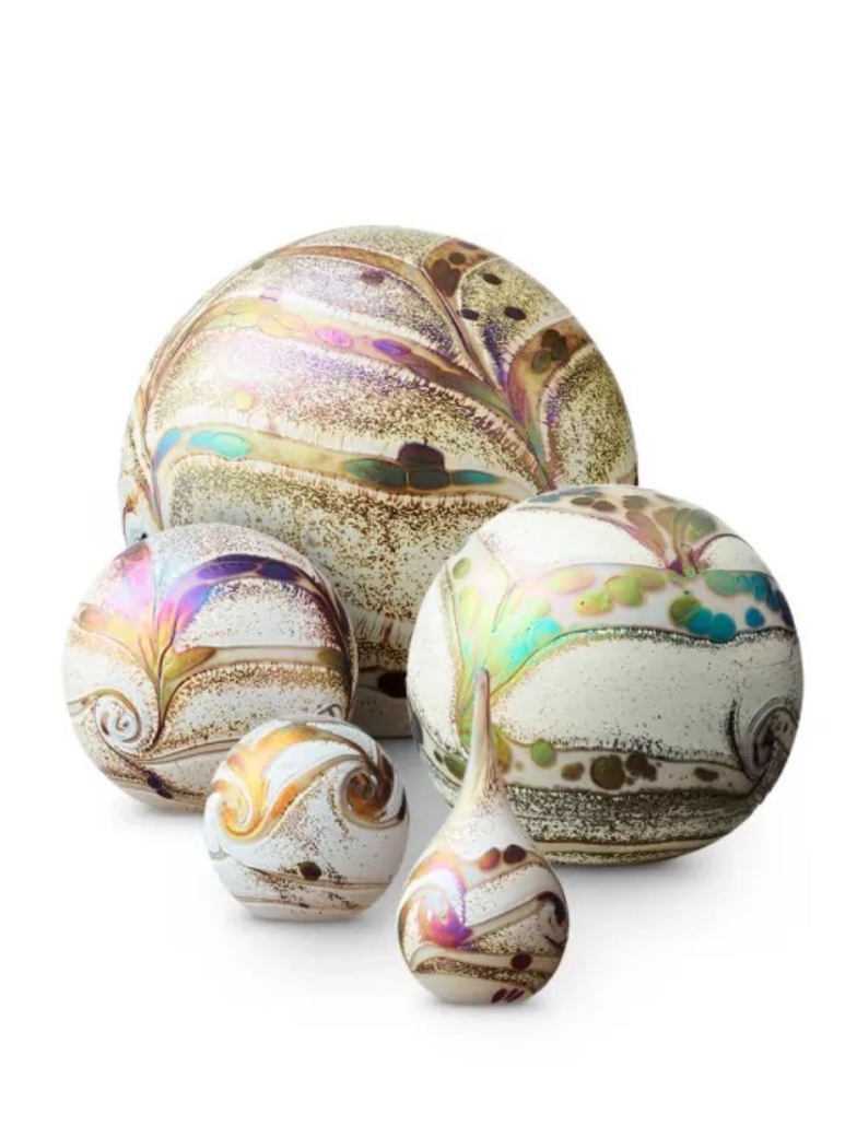 Elements Glazen Urn 'Ivory' - Urnen online